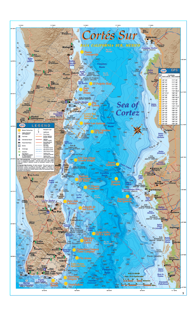 Cortes Sur - Baja Directions